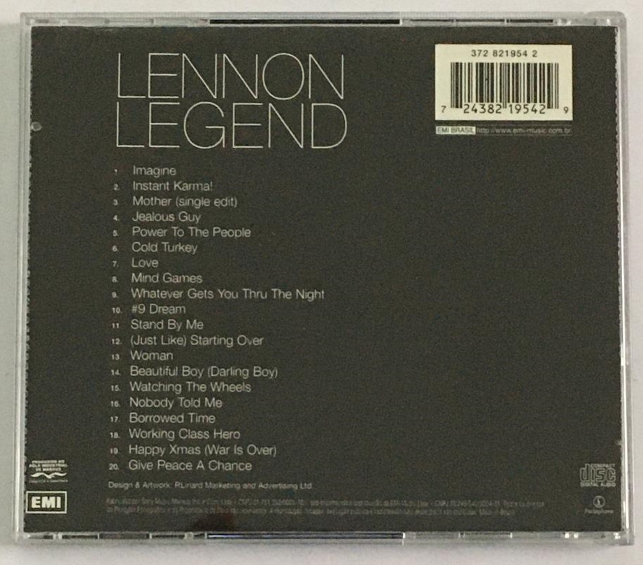 CD LENNON Legend -The Very Best Of John Lennon - LOJA DOS BEATLES