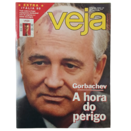 COPA 90 Revista VEJA Gorbachev A Hora do Perigo Com Suplemento Especial ...