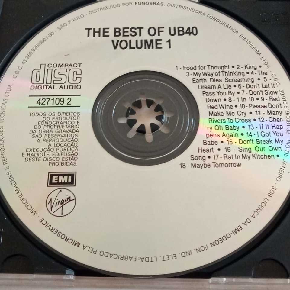 CD UB40 1987 The Best Of Volume 1 - Antiguidades CASA DO VELHO