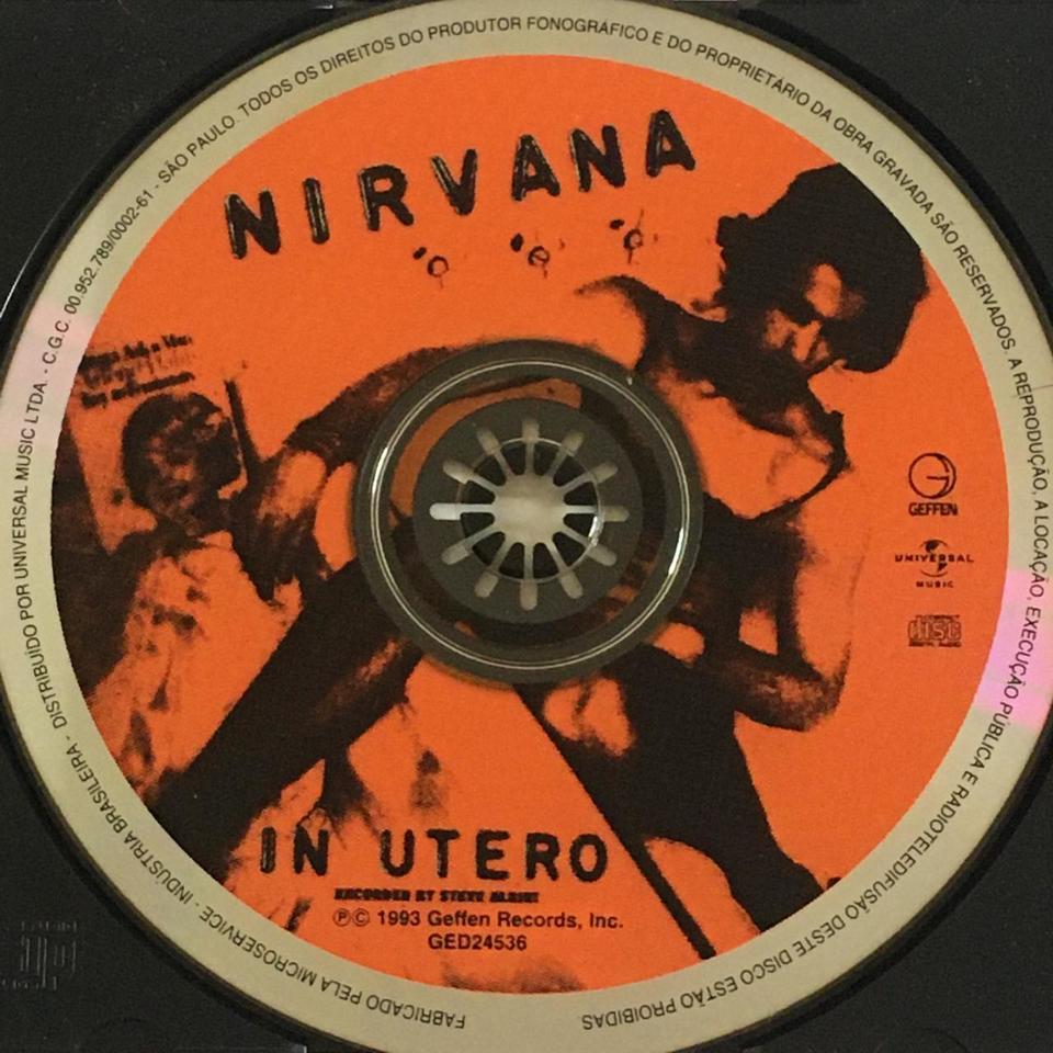 CD NIRVANA 1993 In Utero - Antiguidades CASA DO VELHO