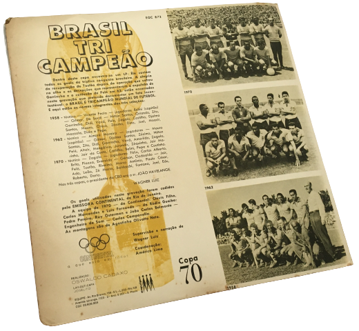 LP BRASIL TRI-CAMPEÃO Copa 70 - Antiguidades CASA DO VELHO