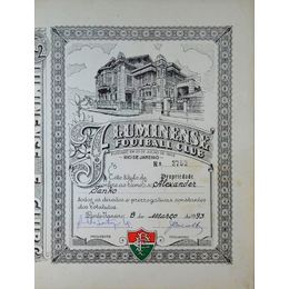 Titulo do FLUMINENSE FOOTBALL CLUB Conferido à ALEXANDER TANKO Assinado ...