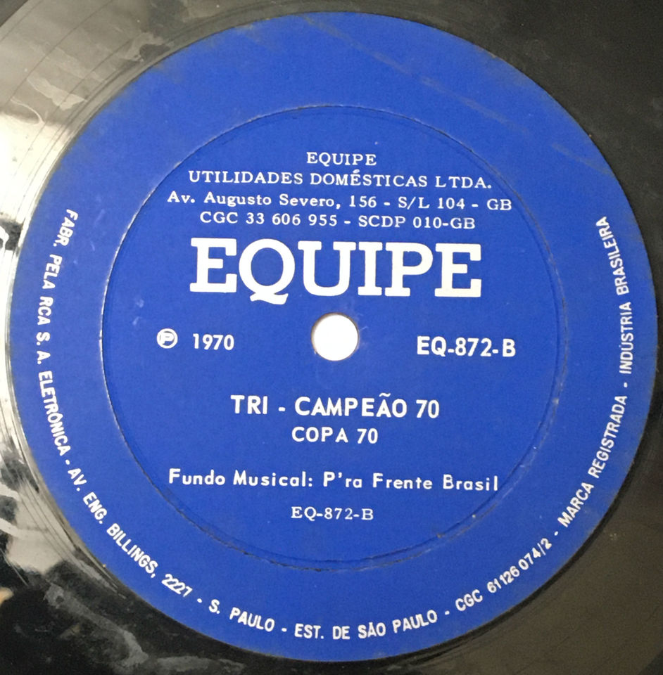 LP BRASIL TRI-CAMPEÃO Copa 70 - Antiguidades CASA DO VELHO