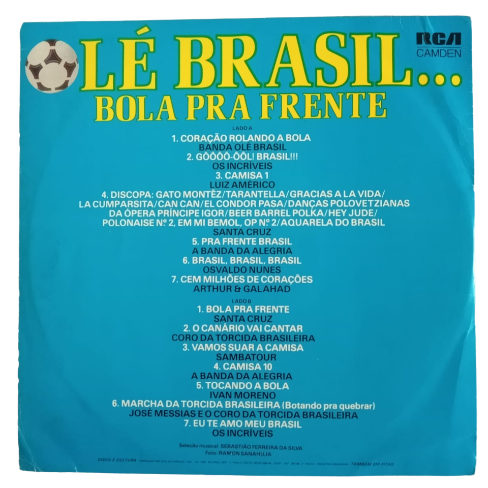 LP OLÉ BRASIL ... BOLA PRA FRENTE 1982 - Antiguidades CASA DO VELHO