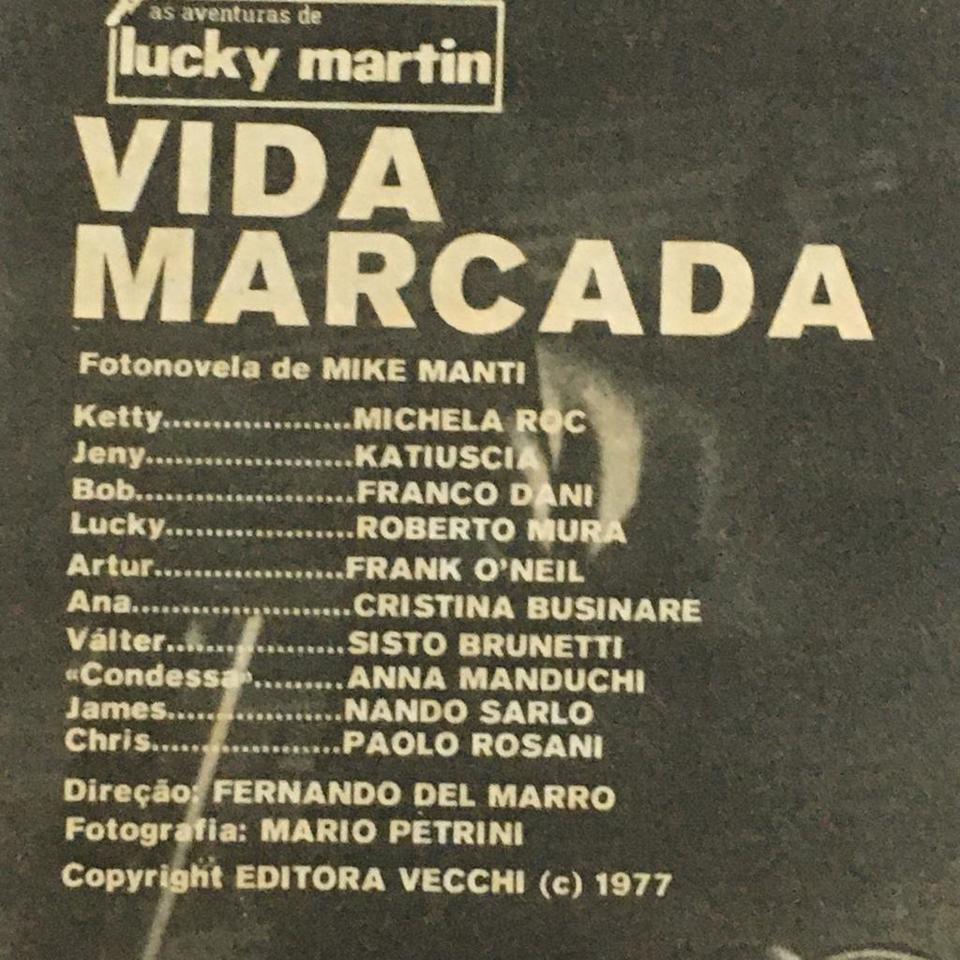 FOTONOVELA - AS AVENTURAS DE LUCKY MARTIN Vida Marcada n° 94/ Ano VIII ...