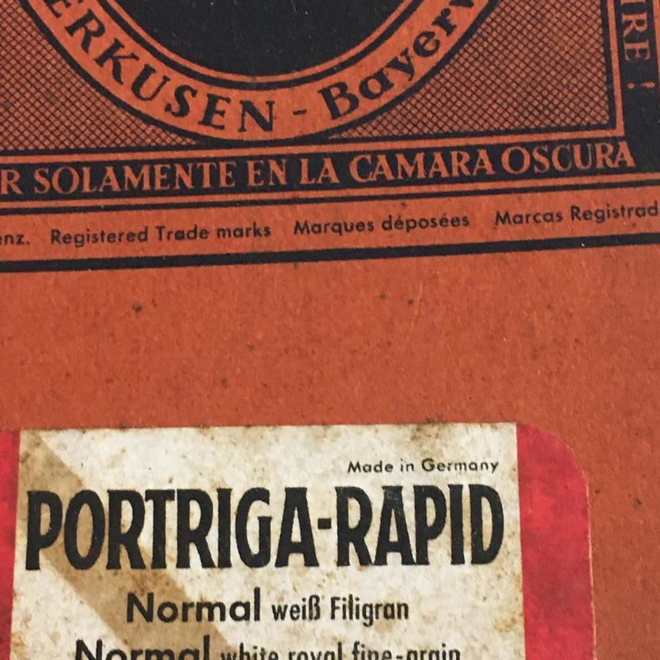 Caixa Lacrada do Papel Fotográfico AGFA "Portriga-Rapid" Leverkusen ...