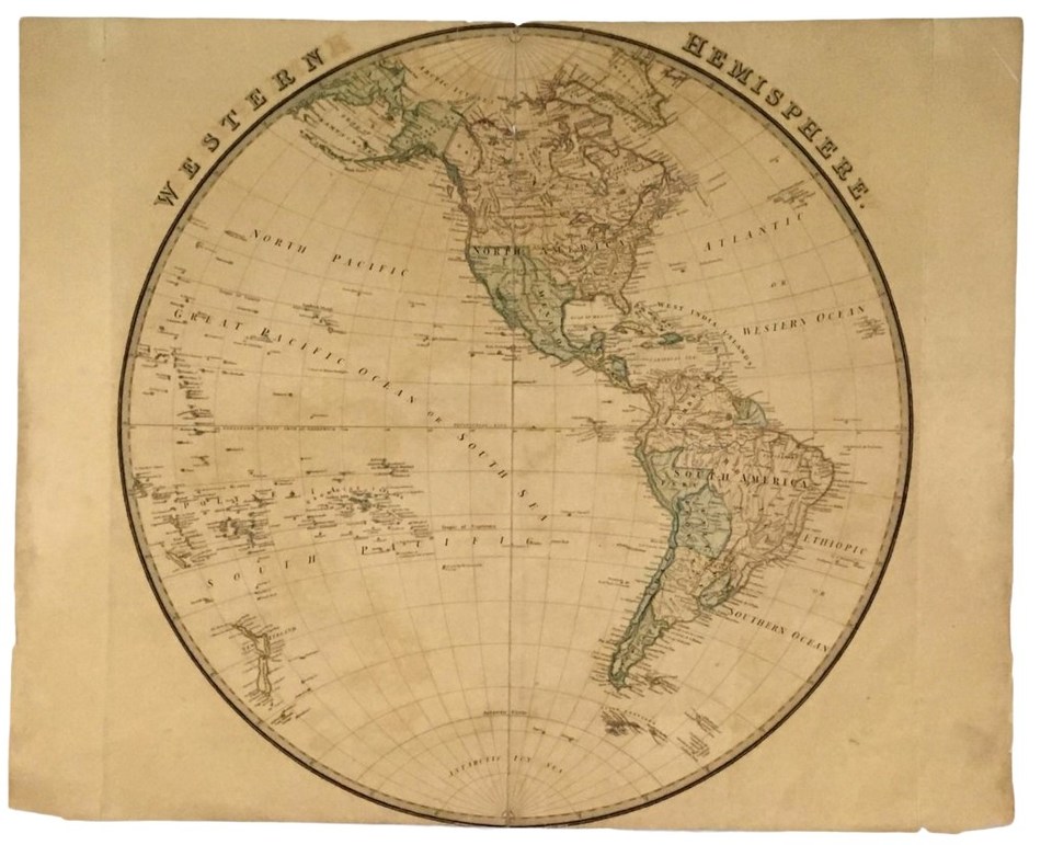 Mapa “Western Hemisphere” – Hemisfério Ocidental | James Wyld ...