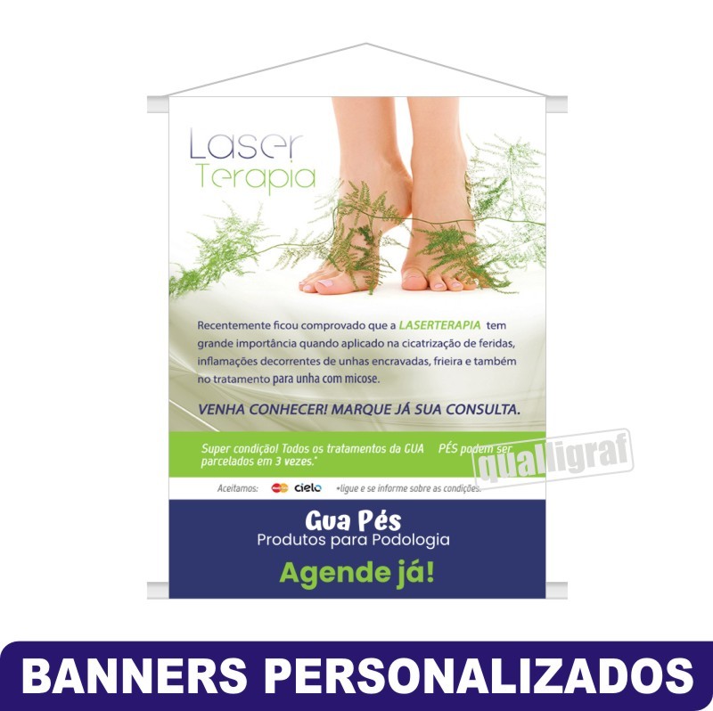 Banner para Podologia - Gráfica em Curitiba (41) 3018-5567