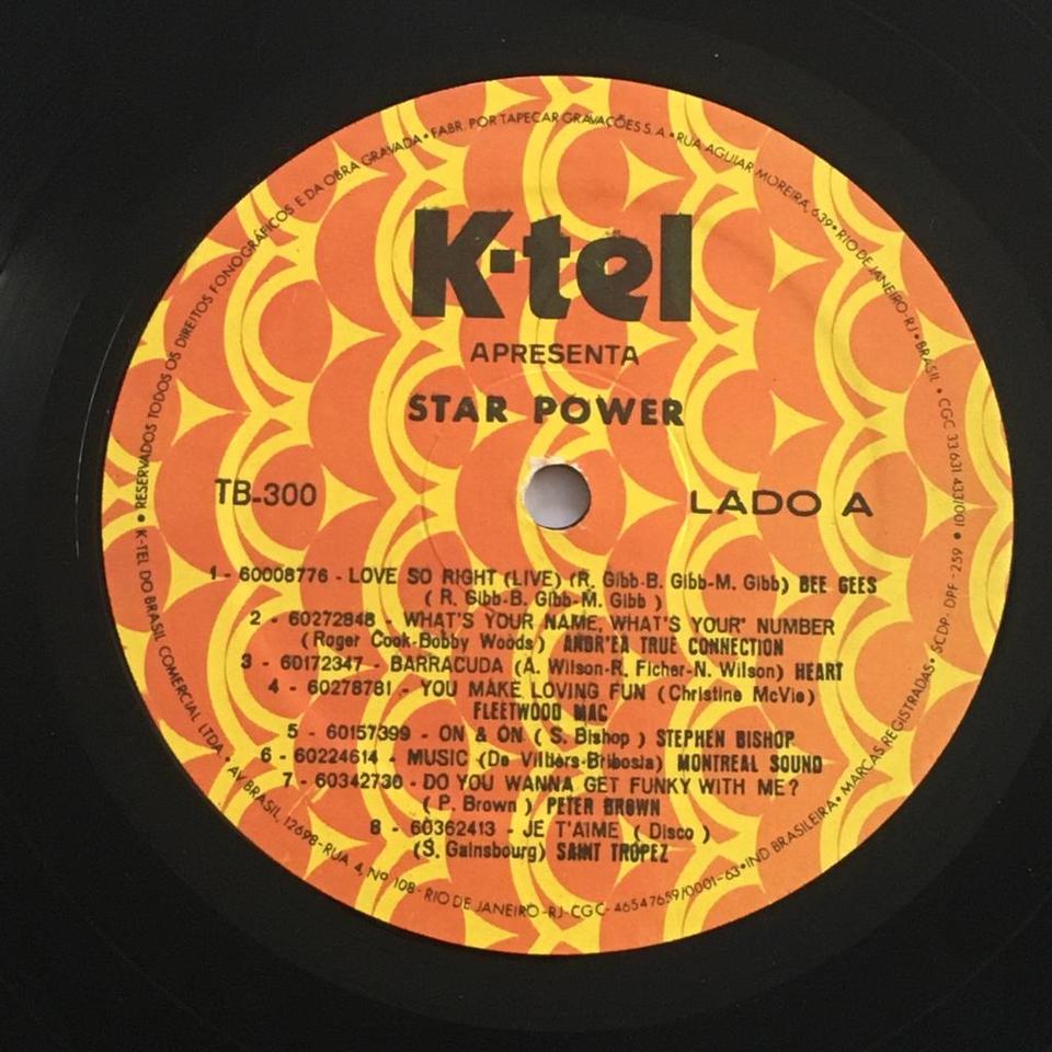 LP STAR POWER 1978 All Original Hits - Banca do Rock