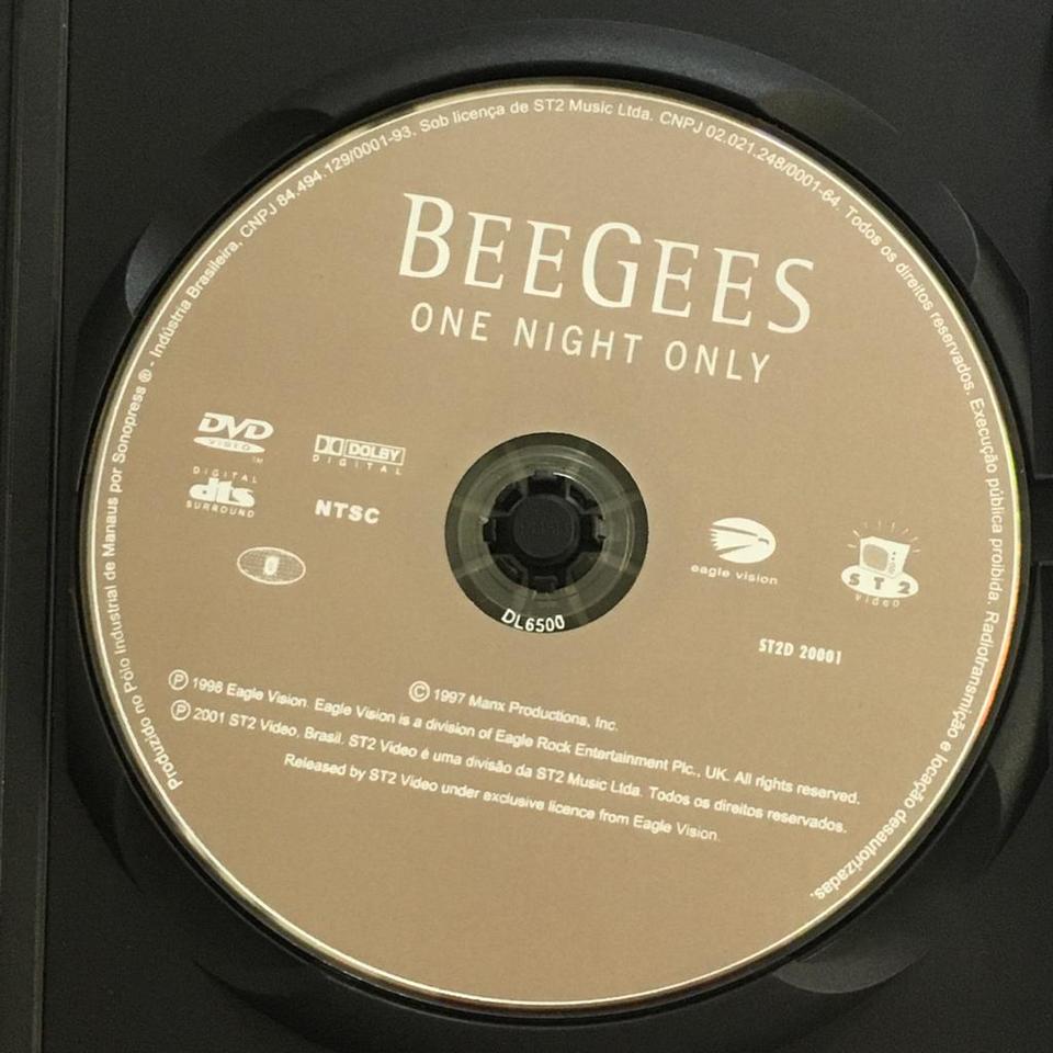 DVD BEE GEES One Night Only - Banca do Rock