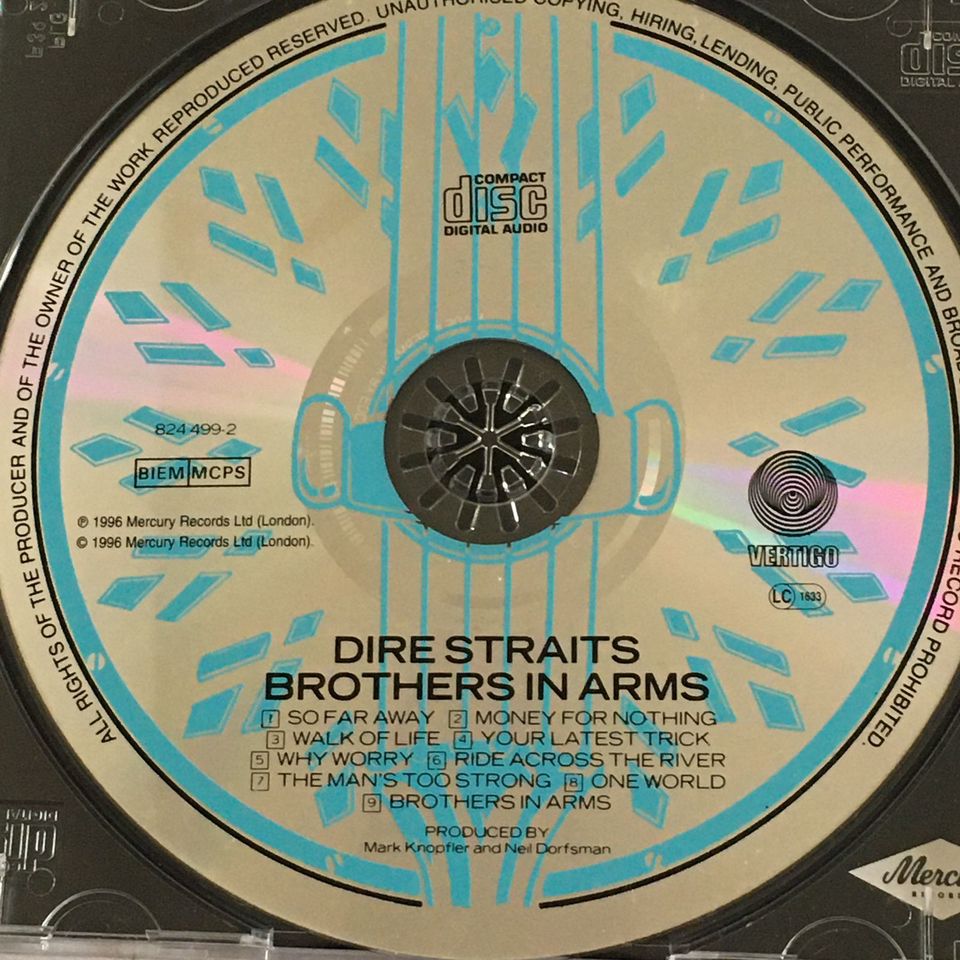 CD DIRE STRAITS 1987 Brothers In Arms - Banca do Rock