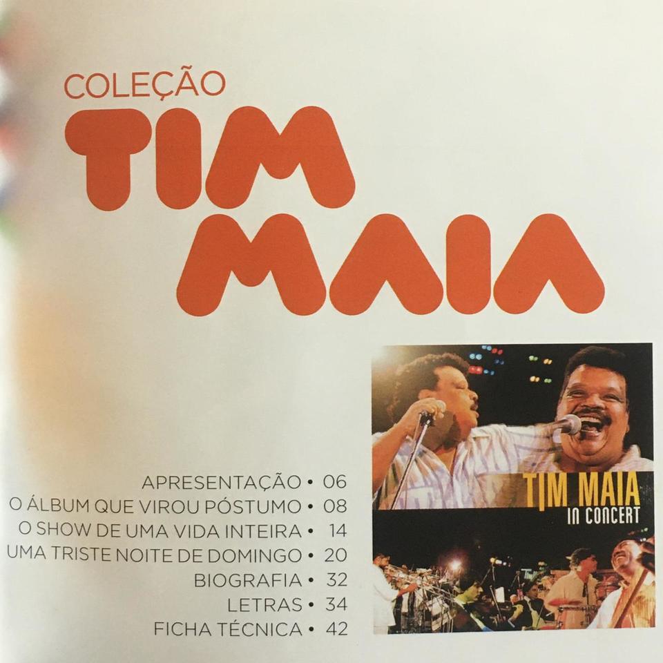 CD TIM MAIA 2007 In Concert, Coleção Tim Maia Volume 14 - Editora Abril ...