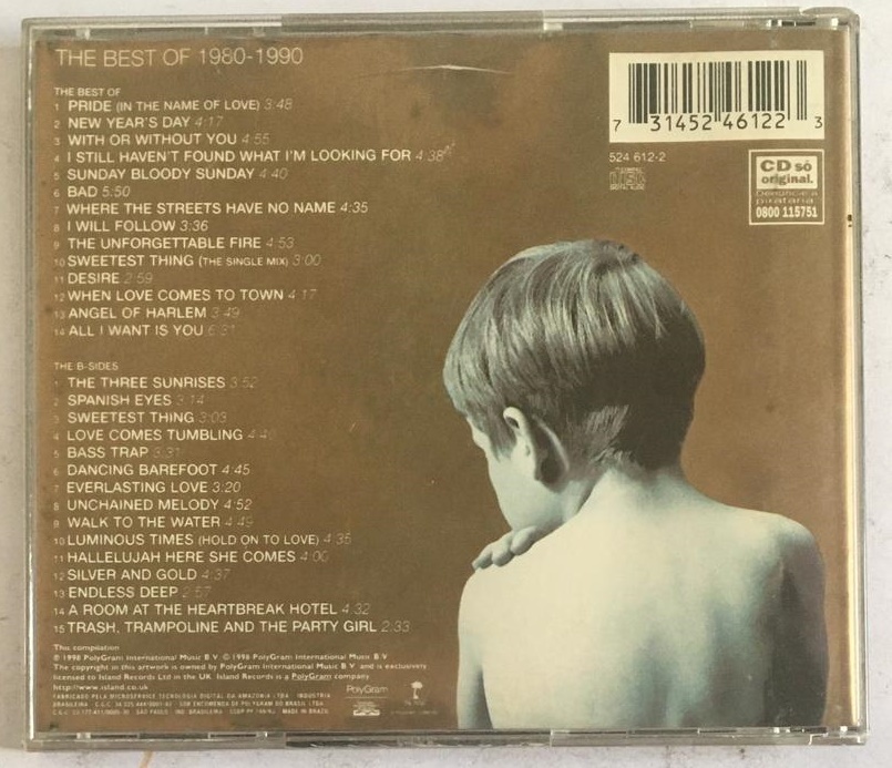 CD DUPLO: U2 The Best Of 1980 - 1990 & The B Sides - Banca do Rock