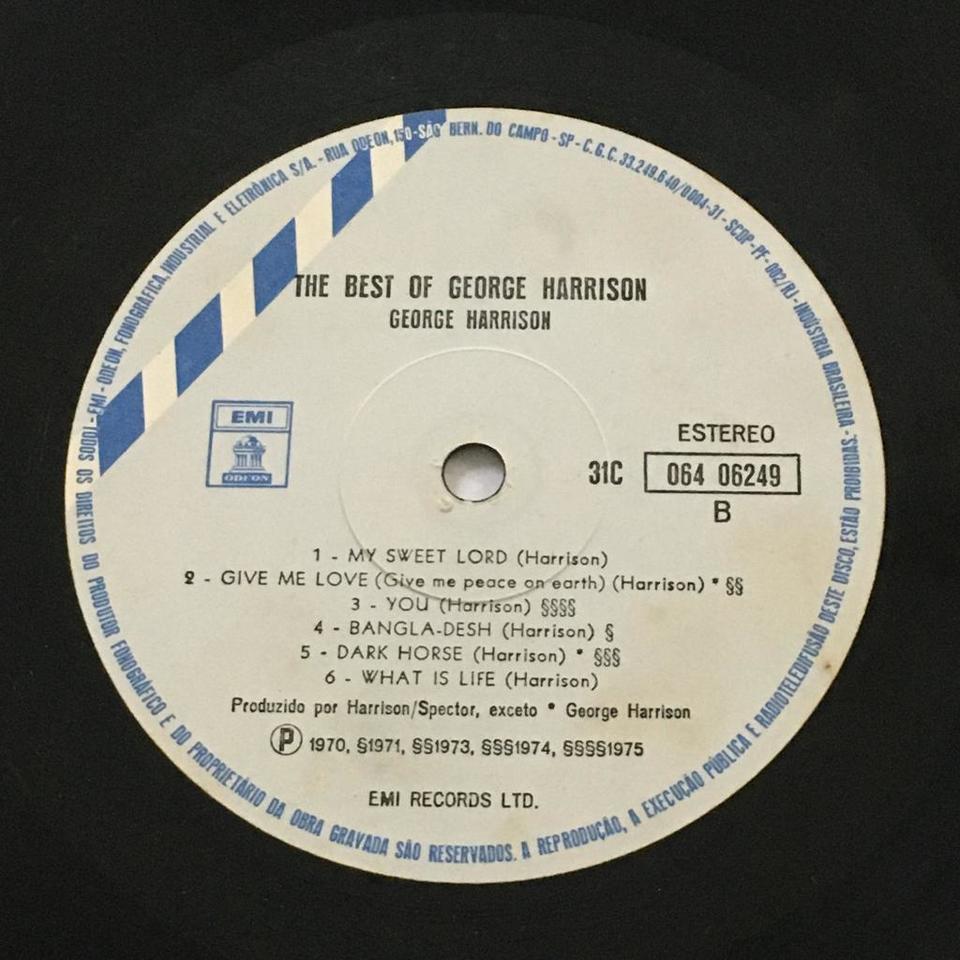LP GEORGE HARRISON 1976 The Best Of George Harrison - Banca do Rock