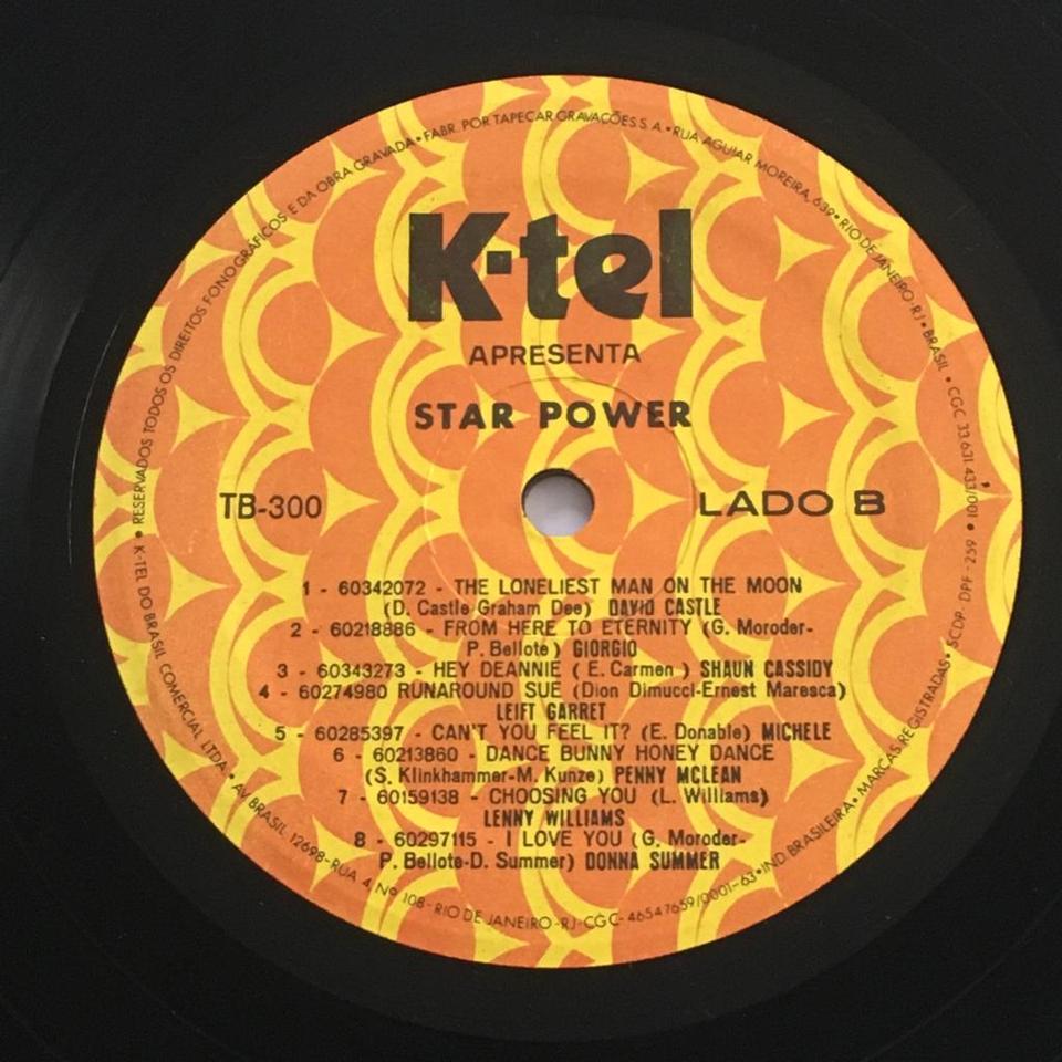 LP STAR POWER 1978 All Original Hits - Banca do Rock