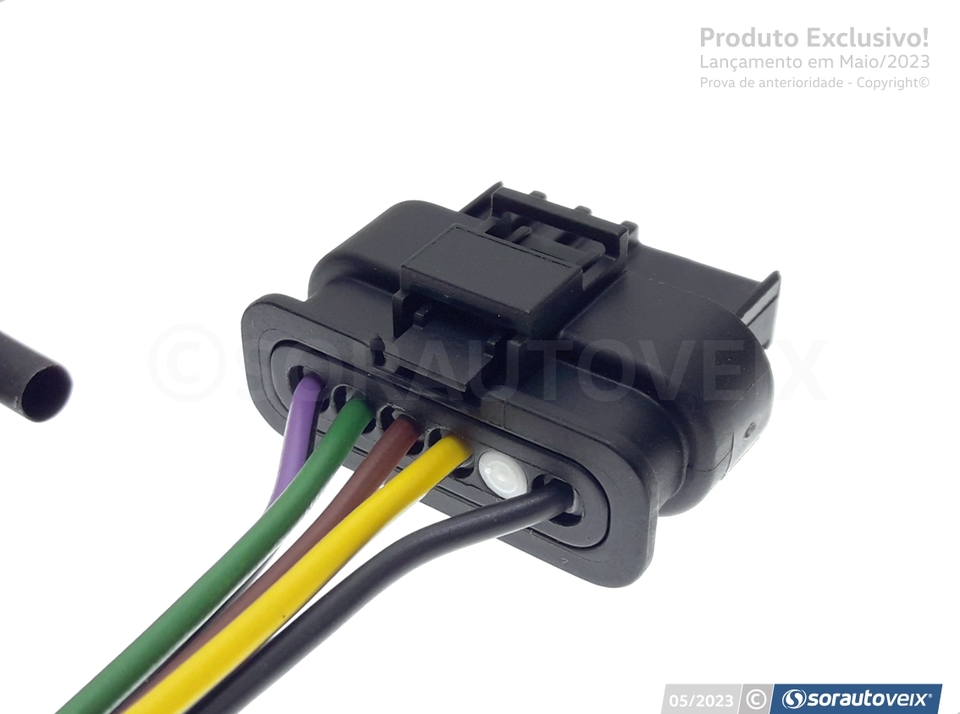 Conector Fêmea 06 vias - SORAUTO VEIX Auto Electrical Engineering Ltda.