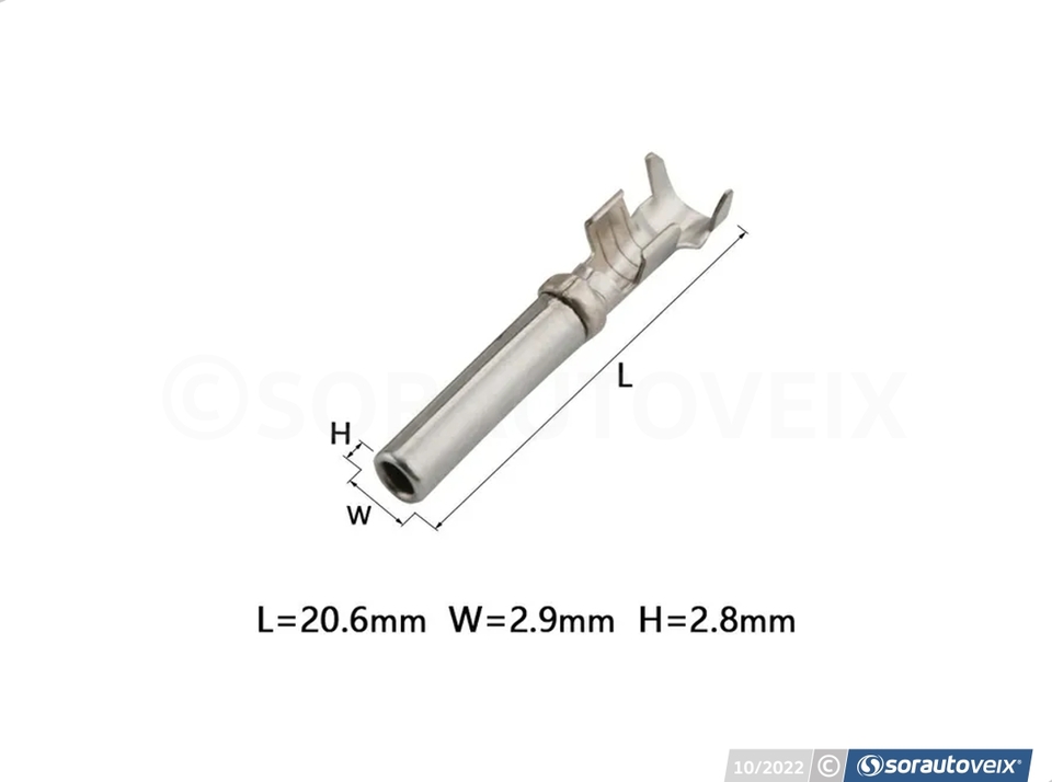 x25 Terminal Fêmea Linha Deutsch Dt 1062-16-0122 - SORAUTOVEIX