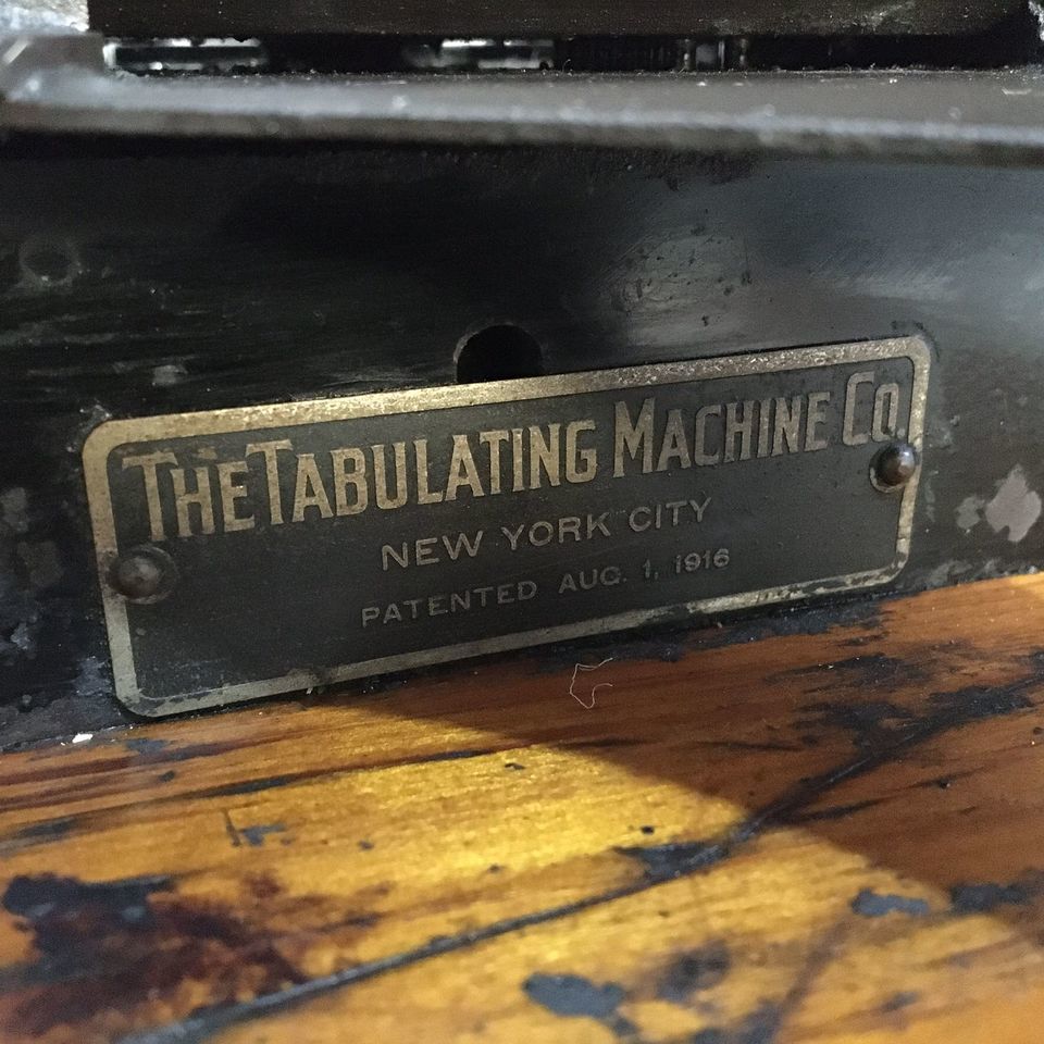 Máquina TABULADORA Fabricada pela THE TABULATING MACHINE Co. (Pré IBM ...