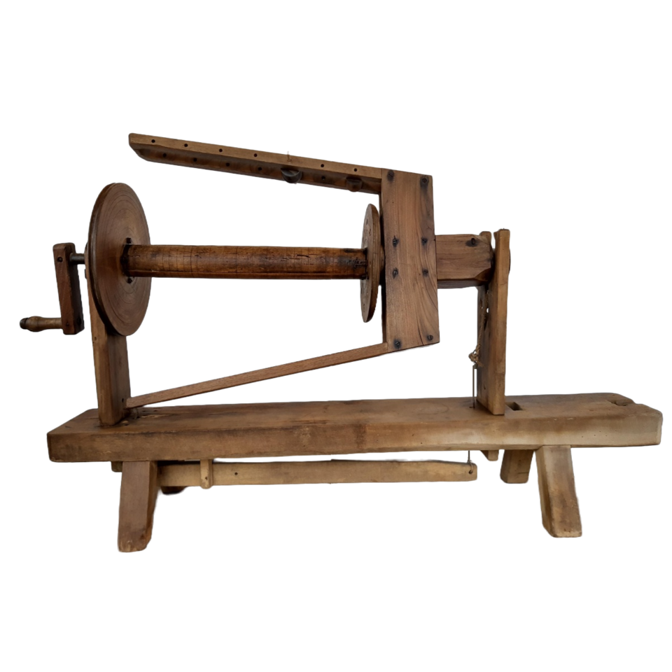 RODA DE FIAR FUMO Fabricada em Peróba Rosa, Medindo 167cm, Original do ...