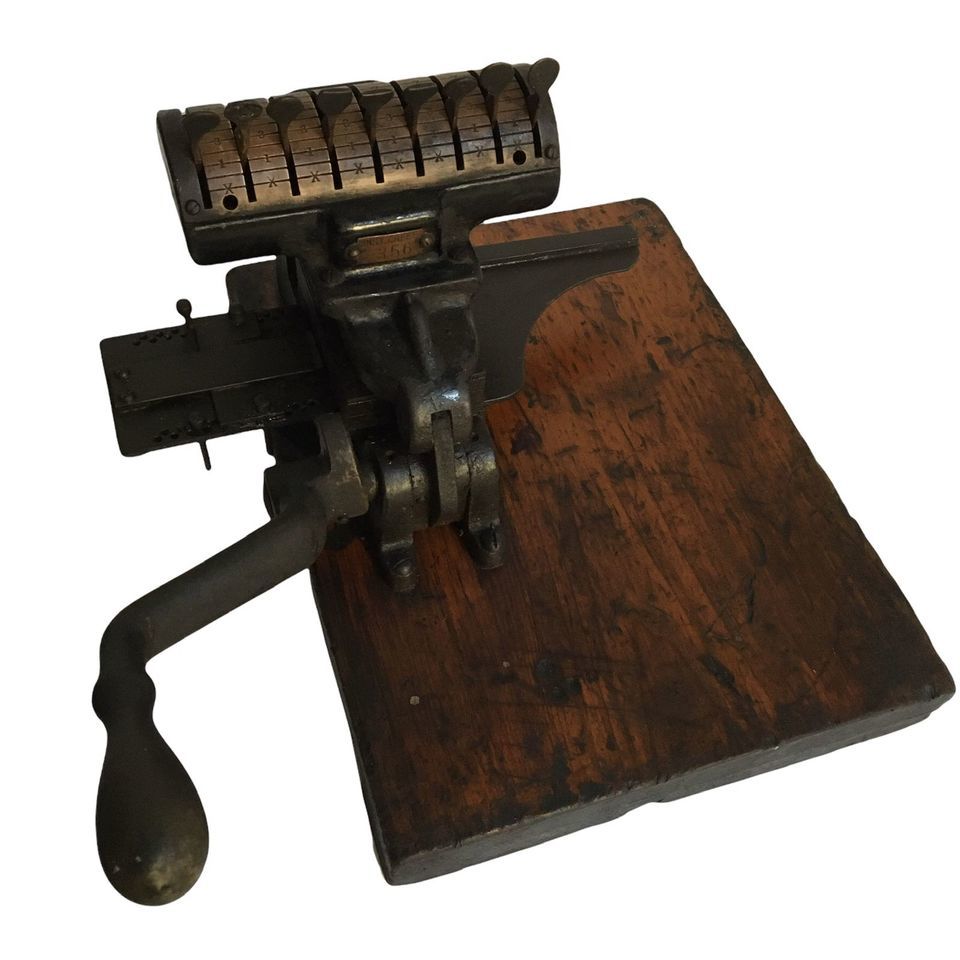 Máquina TABULADORA Fabricada pela THE TABULATING MACHINE Co. (Pré IBM ...