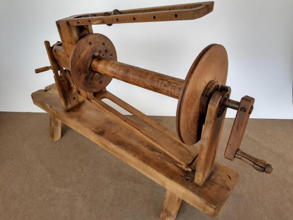 RODA DE FIAR FUMO Fabricada em Peróba Rosa, Medindo 167cm, Original do ...