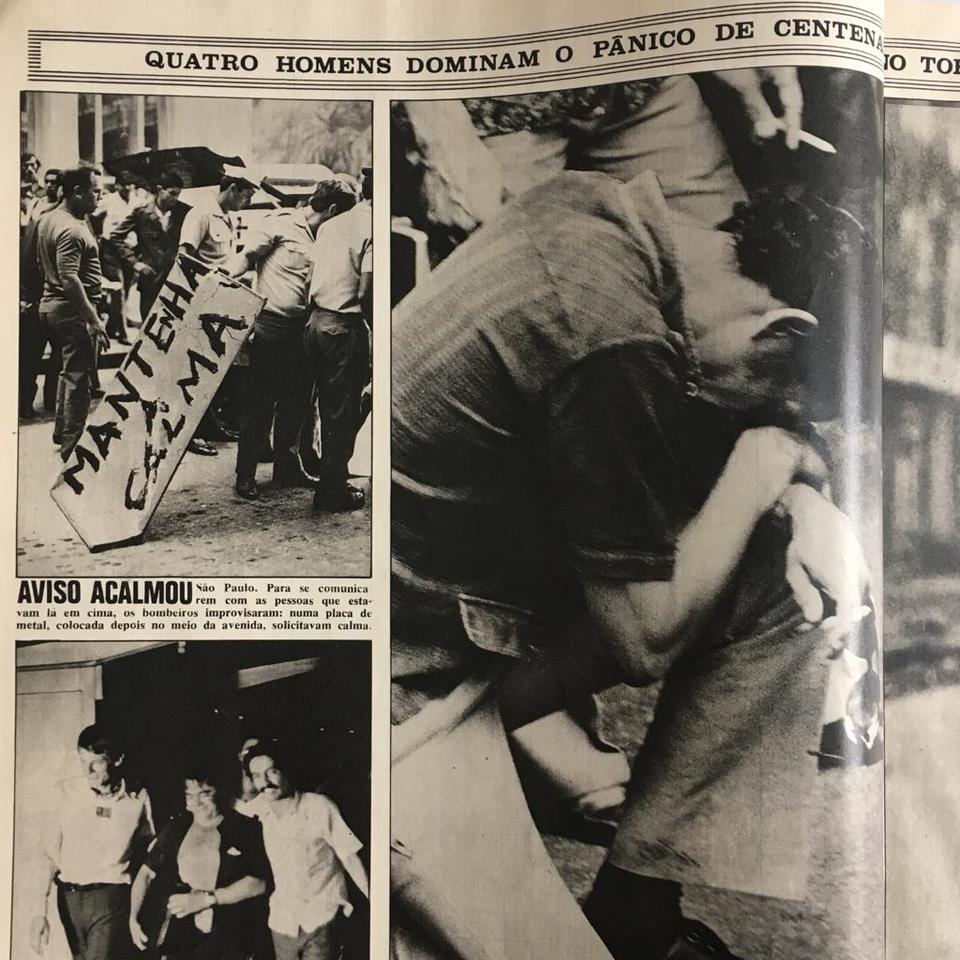 INCÊNDIO DO EDIFÍCIO ANDRAUS Primeira Página do JORNAL FOLHA DE SÃO ...