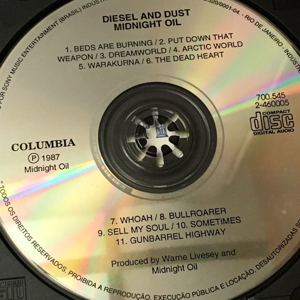 CD MIDNIGHT OIL 1987 Diesel And Dust - BANCANTIGA