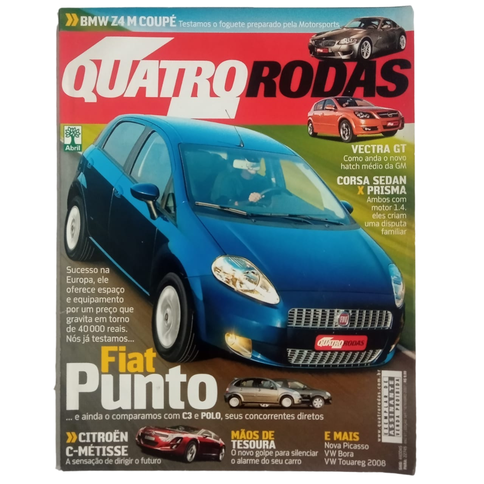 Revista QUATRO RODAS n°571, Novembro de 2007 - BANCANTIGA