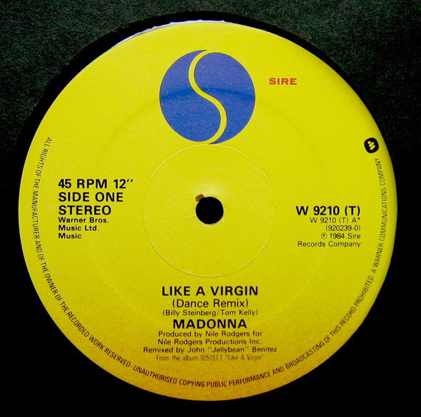 Madonna – Like A Virgin (U.S. Dance Remix) / Stay 12" - Curto Vinil ...