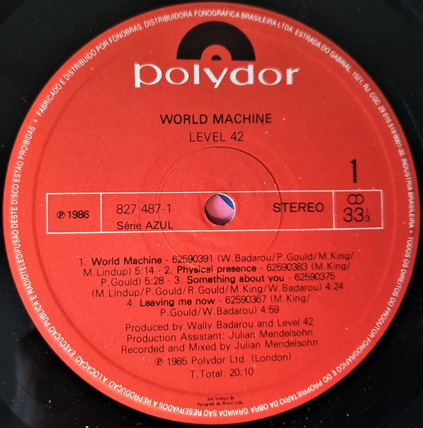 Level 42 – World Machine LP (Brazil) - Curto Vinil - Loja de Discos de ...