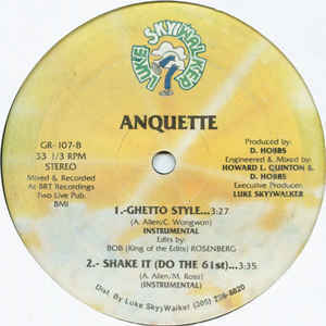 Anquette ‎– Ghetto Style... 12" - Curto Vinil - Loja de Discos de Vinil