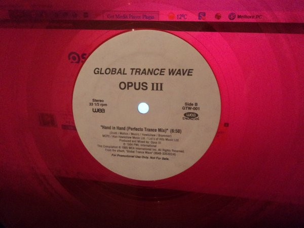 Moby / Opus III – Global Trance Wave ( Vinyl Vermelho) (Muito Raro) 12 ...