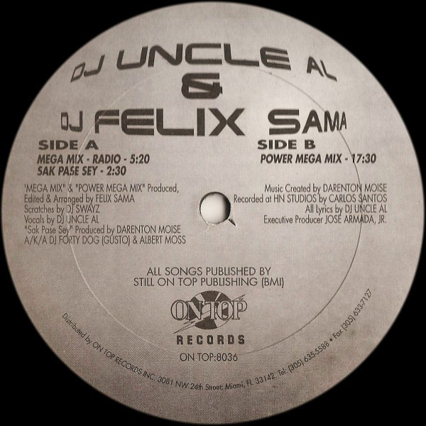 DJ Uncle Al & DJ Felix Sama – Mega Mix 12" - Curto Vinil - Loja de ...