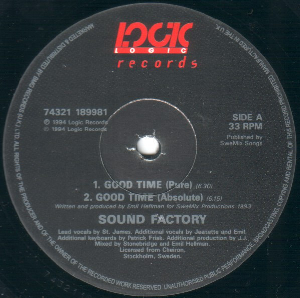 SoundFactory – Good Time 12" - Curto Vinil - Loja de Discos de Vinil