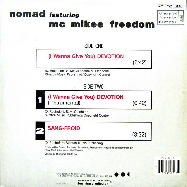 Nomad Featuring MC Mikee Freedom – (I Wanna Give You) Devotion 12 ...