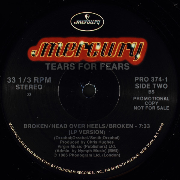 Tears For Fears – Head Over Heels (Promo Copy) 12" - Curto Vinil - Loja ...