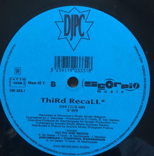 DJPC – Third Recall 12" - Curto Vinil - Loja de Discos de Vinil
