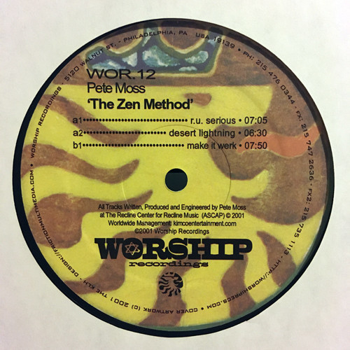 Pete Moss – The Zen Method 12" - Curto Vinil - Loja de Discos de Vinil