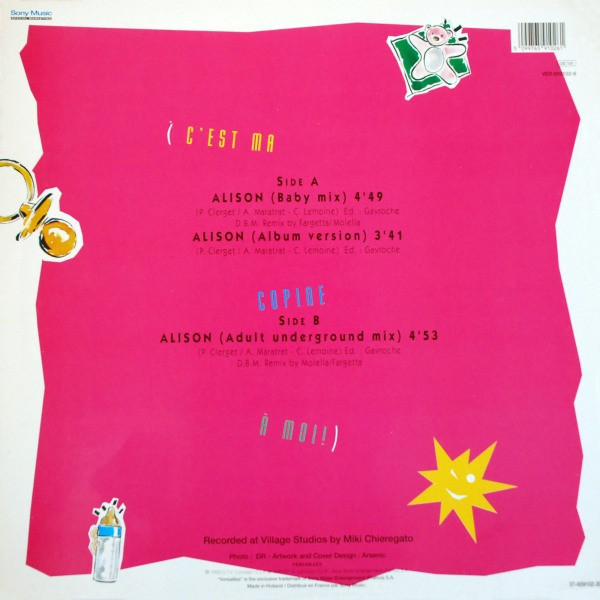 Jordy – Alison (C'est Ma Copine A Moi) 12" - Curto Vinil - Loja de ...