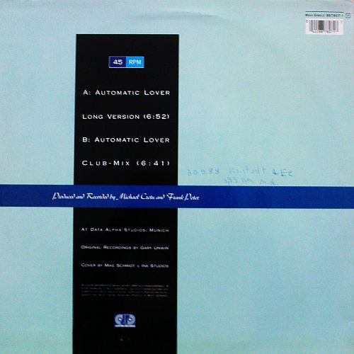 Dee D. Jackson – Automatic Lover (New Digital Version) 12" - Curto ...