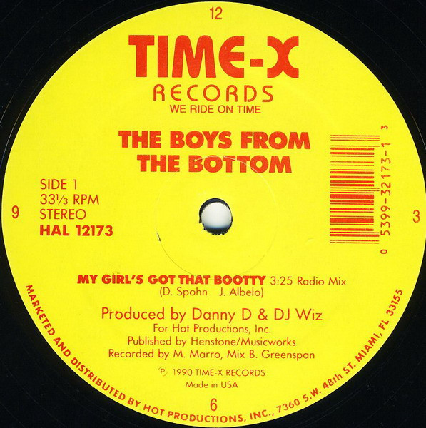 The Boys From The Bottom – My Girl's Got That Bootty 12" - Curto Vinil ...