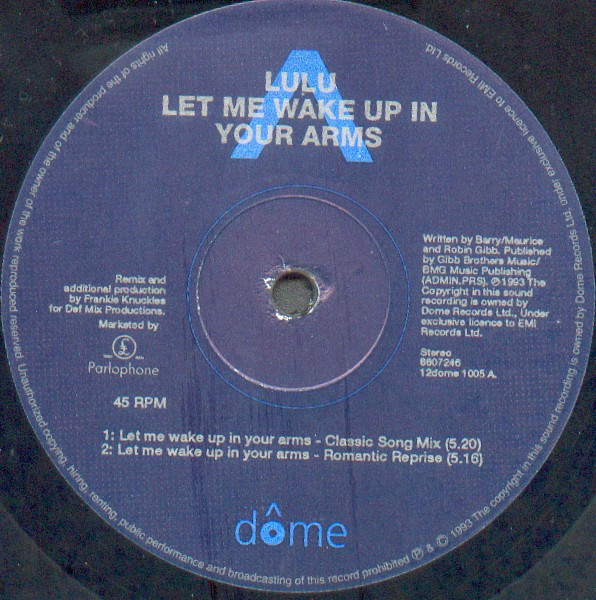 Lulu – Let Me Wake Up In Your Arms 12" - Curto Vinil - Loja de Discos ...