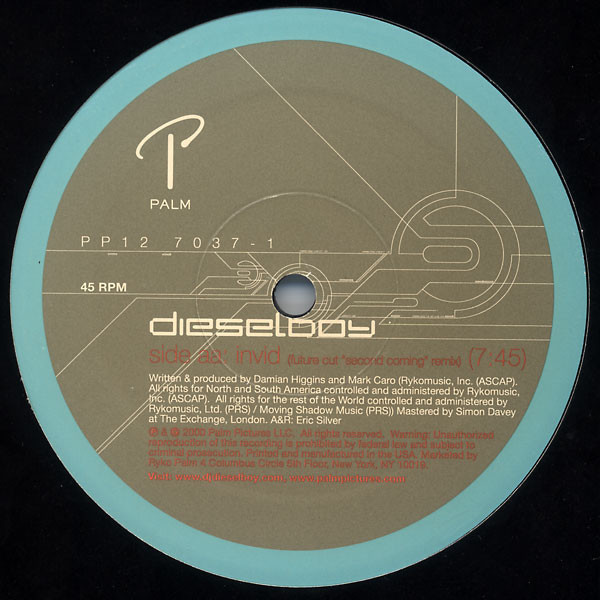 Dieselboy – Invid 12" - Curto Vinil - Loja de Discos de Vinil