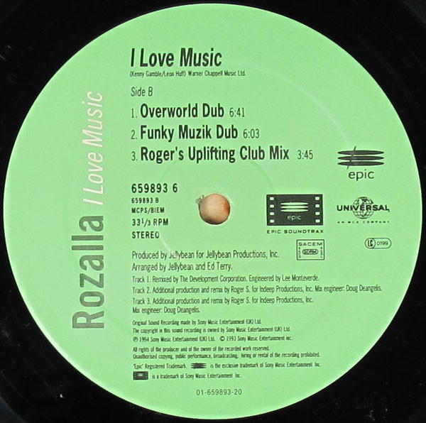 Rozalla – I Love Music 12" - Curto Vinil - Loja de Discos de Vinil