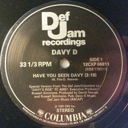 Davy D – Have You Seen Davy 12" - Curto Vinil - Loja de Discos de Vinil