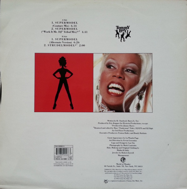 Disco Vinil RuPaul ‎– Supermodel (You Better Work) 12" - Curto Vinil ...