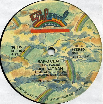 Joe Bataan – Rap-O Clap-O 12" - Curto Vinil - Loja de Discos de Vinil