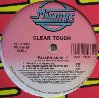 Clear Touch ‎– Fallen Angel 12" - Curto Vinil - Loja de Discos de Vinil