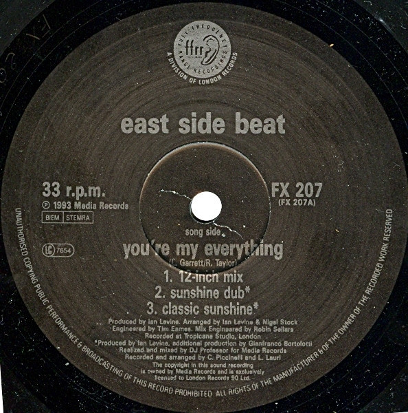 East Side Beat – You're My Everything 12" - Curto Vinil - Loja de ...