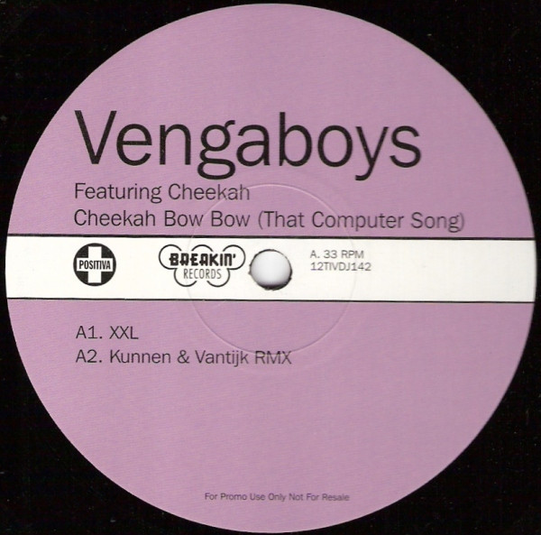 Vengaboys Featuring Cheekah – Cheekah Bow Bow (That Computer Song) 12 ...